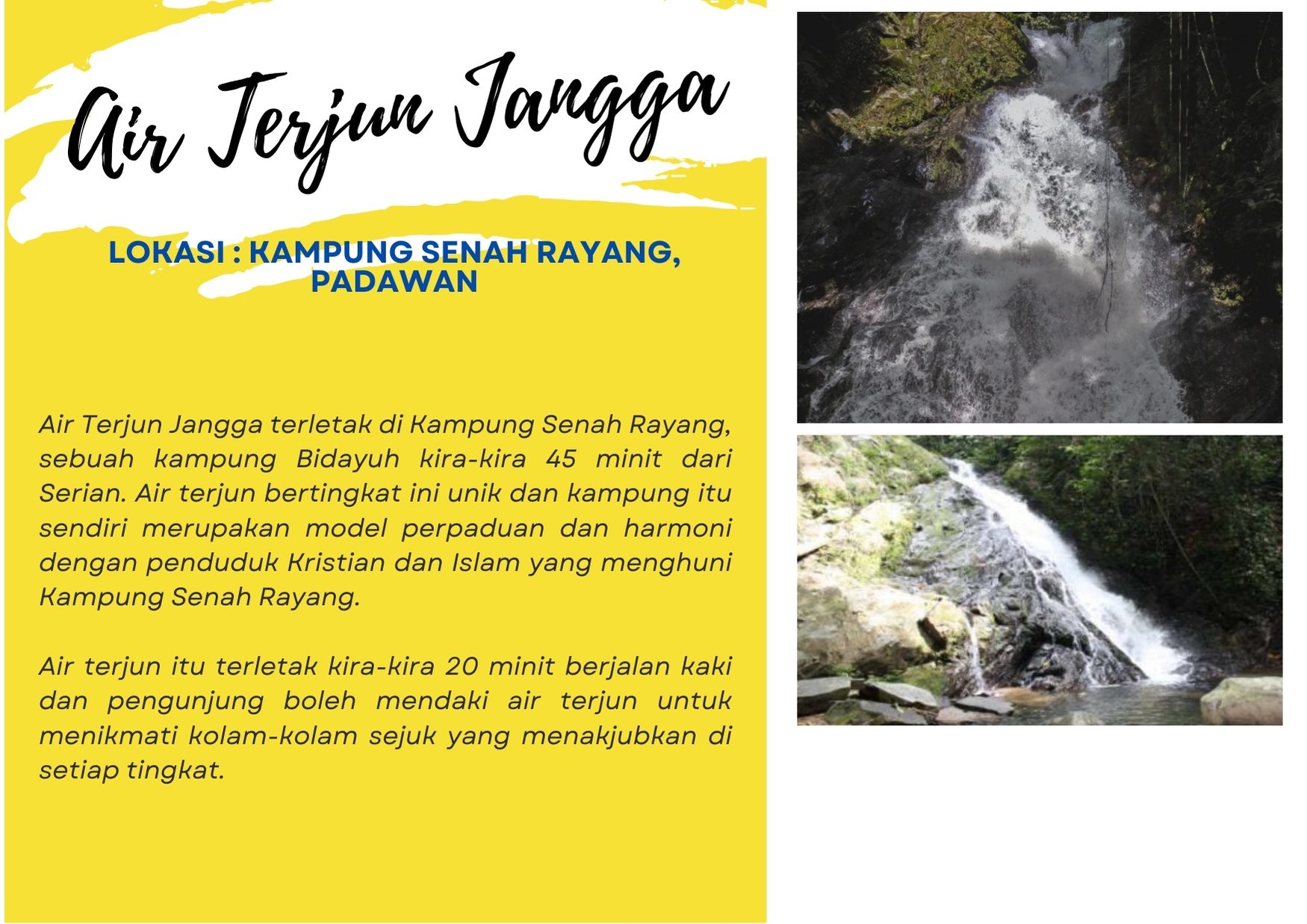 AIR TERJUN JANGGA - Laman Web Pentadbiran Bahagian Serian